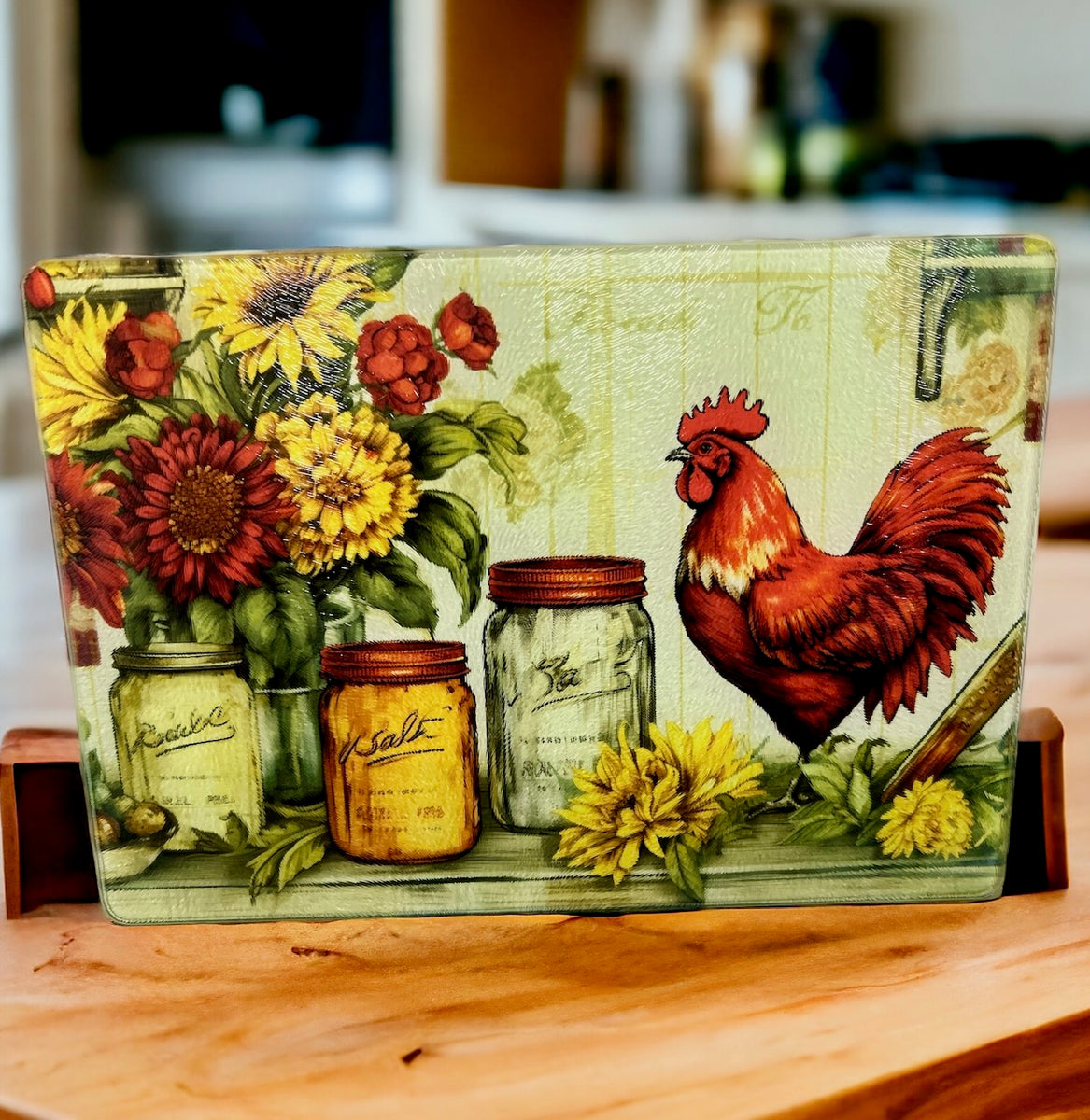 Rooster - Cutting Board – kazscreativeexpressionz
